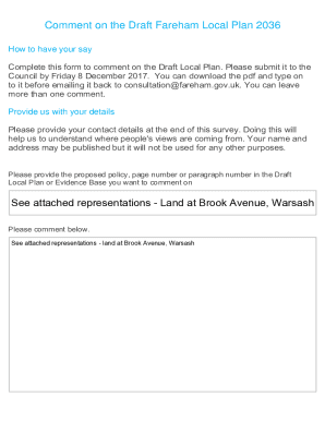 Fillable Online Local Plan review: Draft City Plan 2040 - City of ...