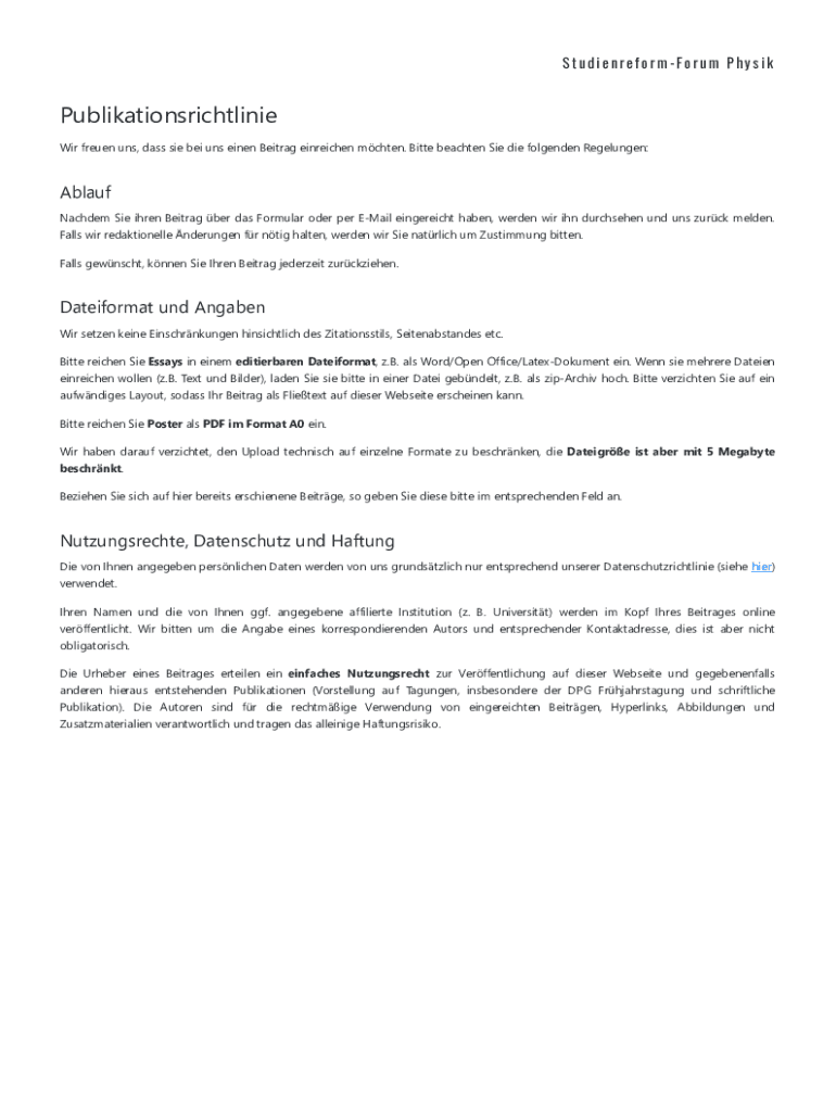 Ausfüllbar Online spiritus rector Fax Email Drucken - pdfFiller