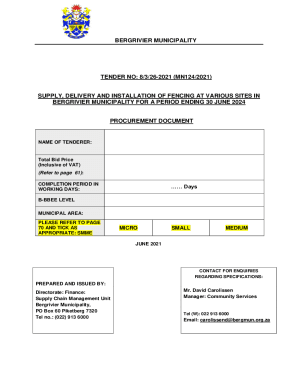 Fillable Online Supply, Delivery and Installation of Fencing at Various ...