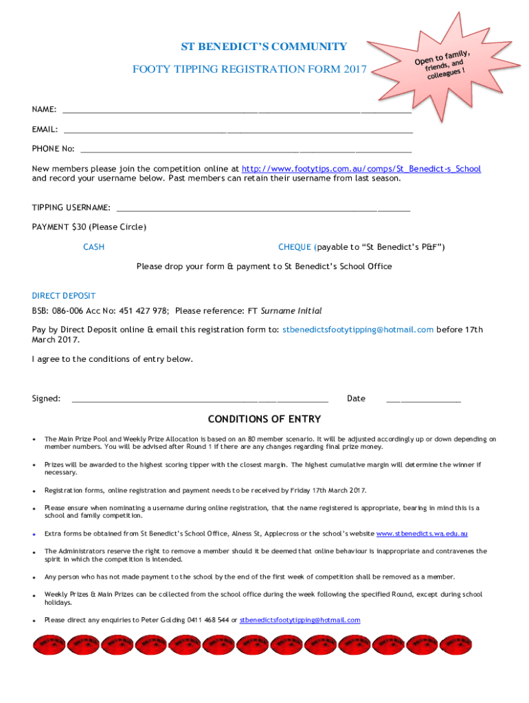 Fillable Online AFL Tipping - Official Footy Tipping Competition of the ...