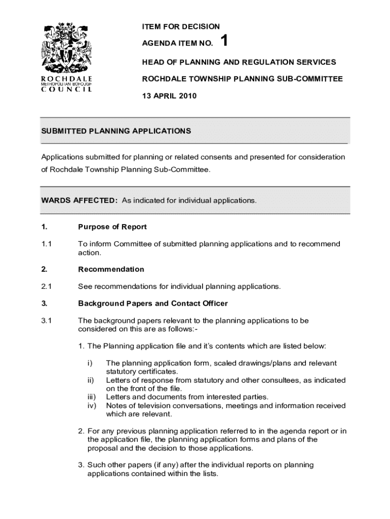 Fillable Online democracy rochdale gov (Public Pack)Delegation of ...