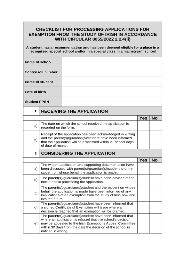 RECEIVING THE APPLICATION Yes No Doc Template | pdfFiller