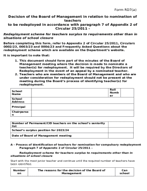 Redeployment scheme for teacher's surplus to requirements ... Doc ...