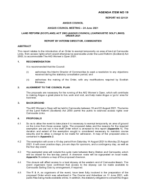 Fillable Online Angus Council 24 June - Report No 221 - Angusalive ...