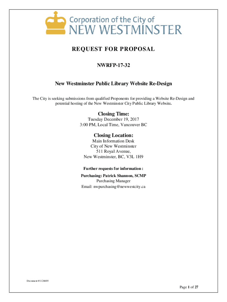 Fillable Online Website Redesign RFP: A 101 Guide + Free Template Fax ...