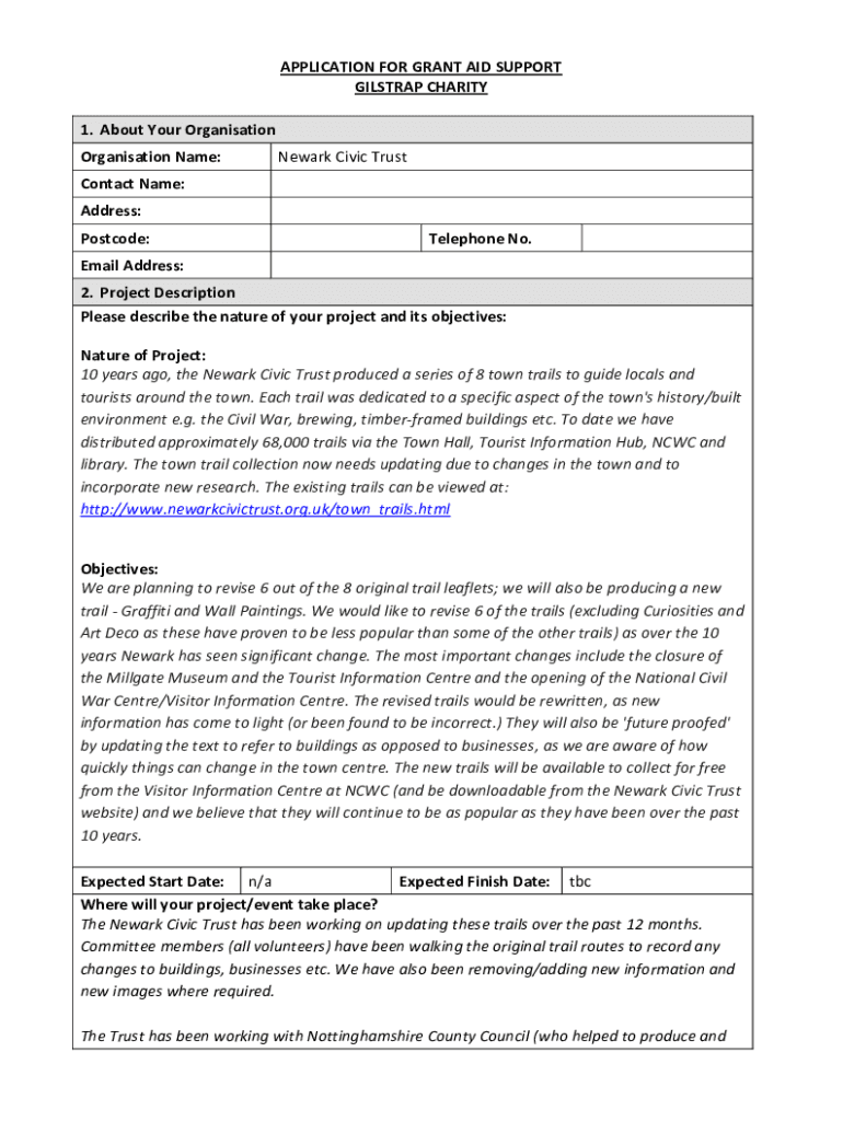 Fillable Online Guidelines for A Newark Rotary Grant Fax Email Print ...