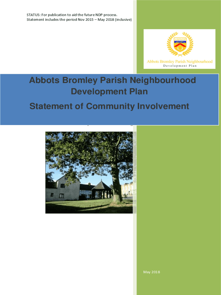 Fillable Online Abbots Bromley Parish Neighbourhood Development Plan ...