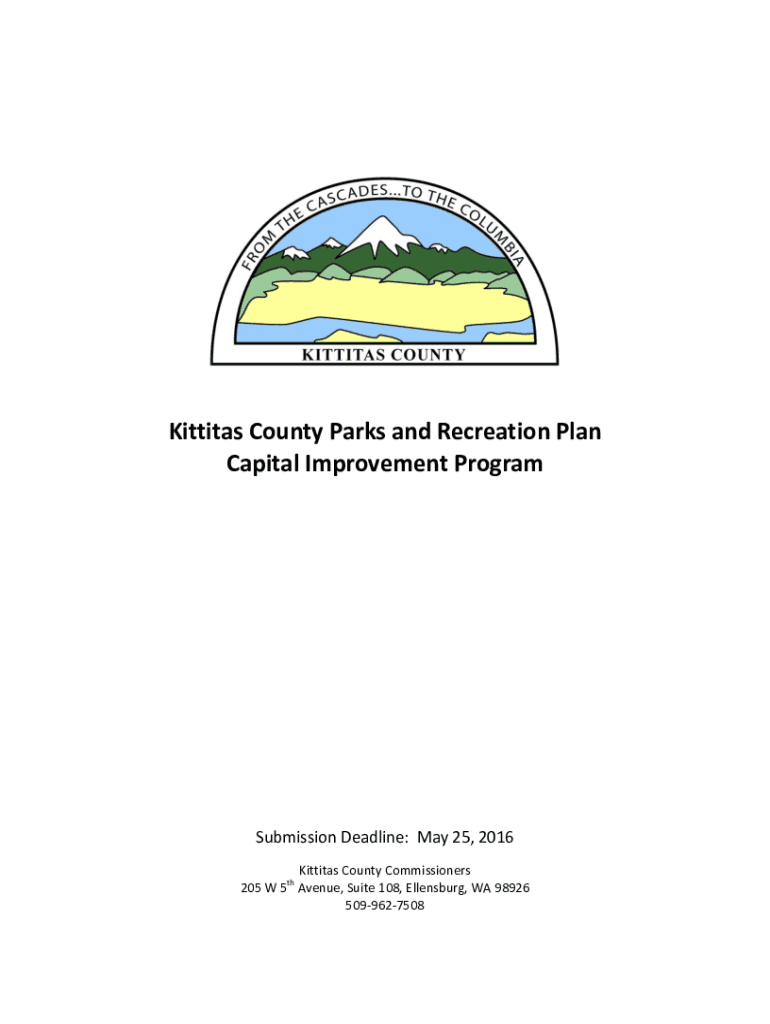Fillable Online Kittitas County Parks and Recreation Plan Fax Email Print - pdfFiller