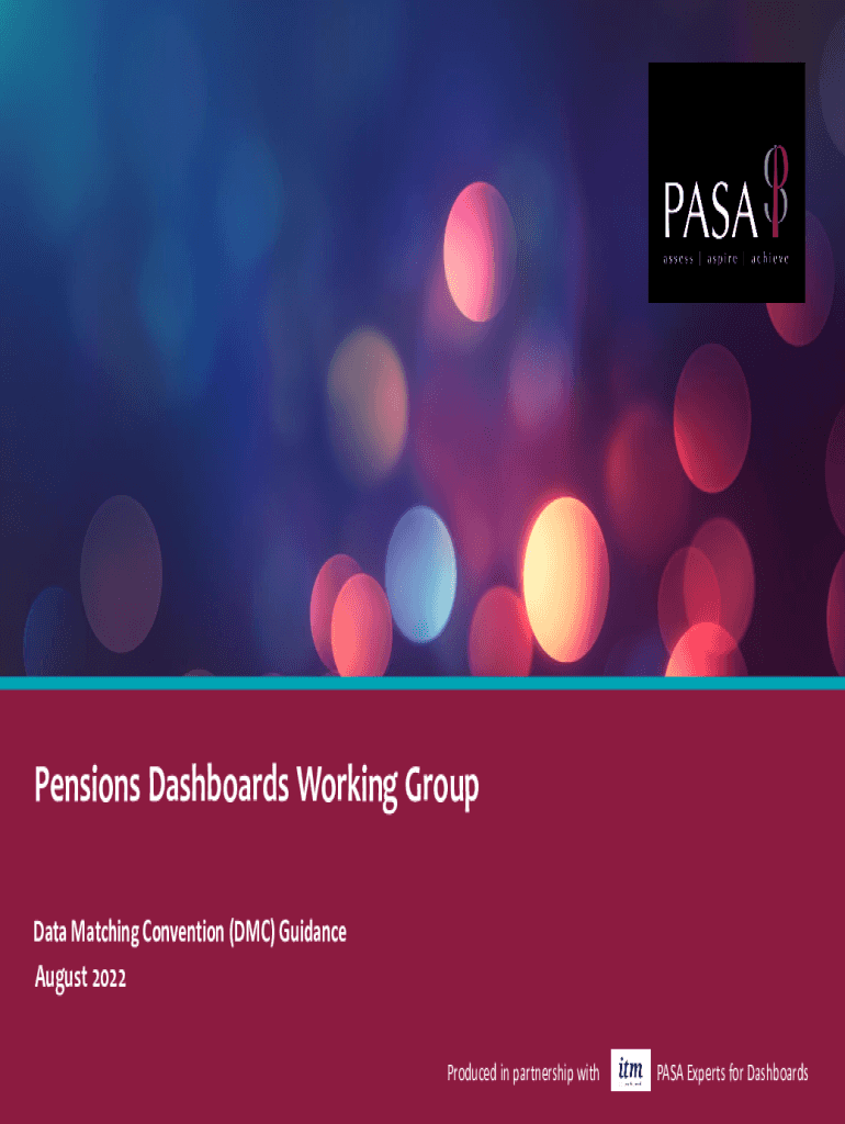 Fillable Online PASA issues call to action on dashboards data matching ...