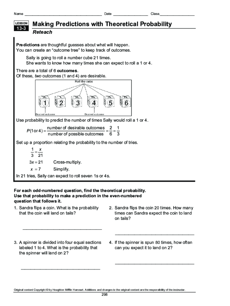 Fillable Online Theoretical Probability Definition, Formula, and ... Fillable Online Theoretical Probability Definition, Formula, and ...