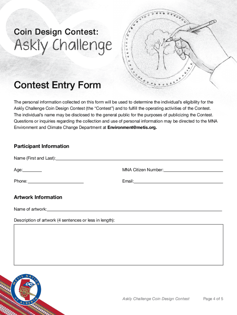 Fillable Online Asky Challenge Coin Design Contest Template Fax Email ...