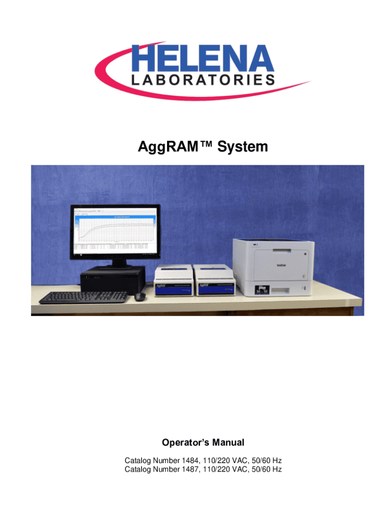 Fillable Online AggRAM - Scale Set Solutions for Platelet Assays Fax ...