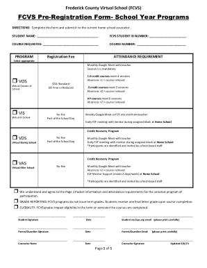 Fillable Online Frederick County Virtual School - icarol.info Fax Email Print - pdfFiller