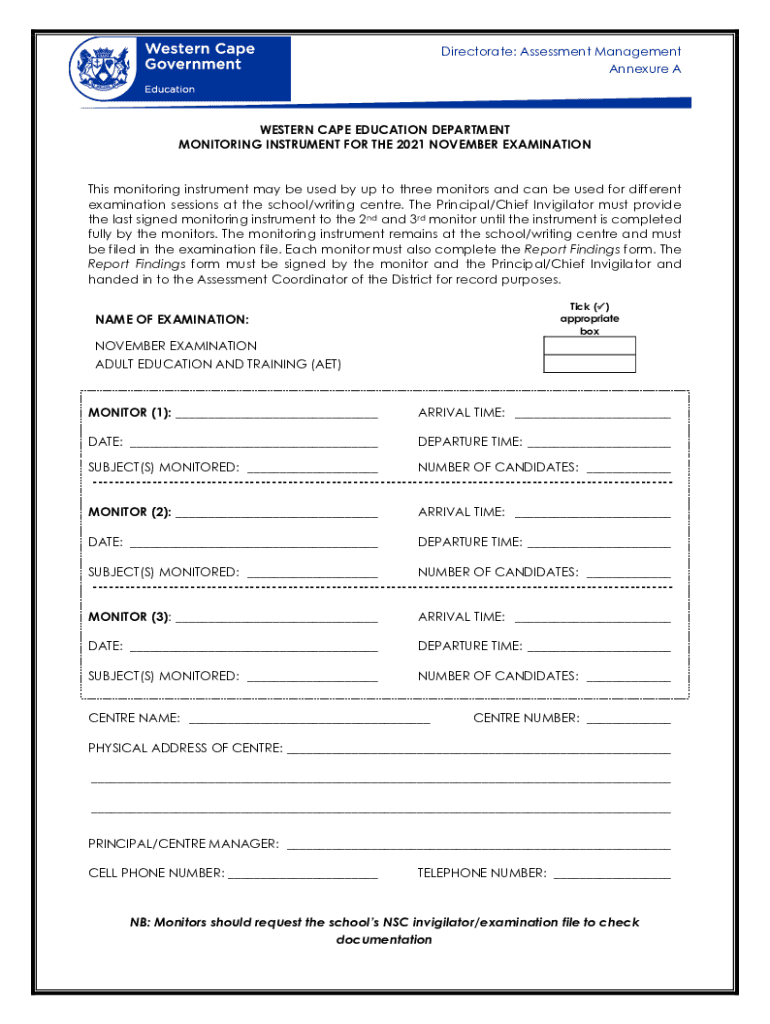 Fillable Online Learner Absenteeism in the South African Schooling ...