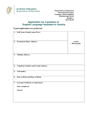 Fillable Online Austria - Application form Fax Email Print - pdfFiller
