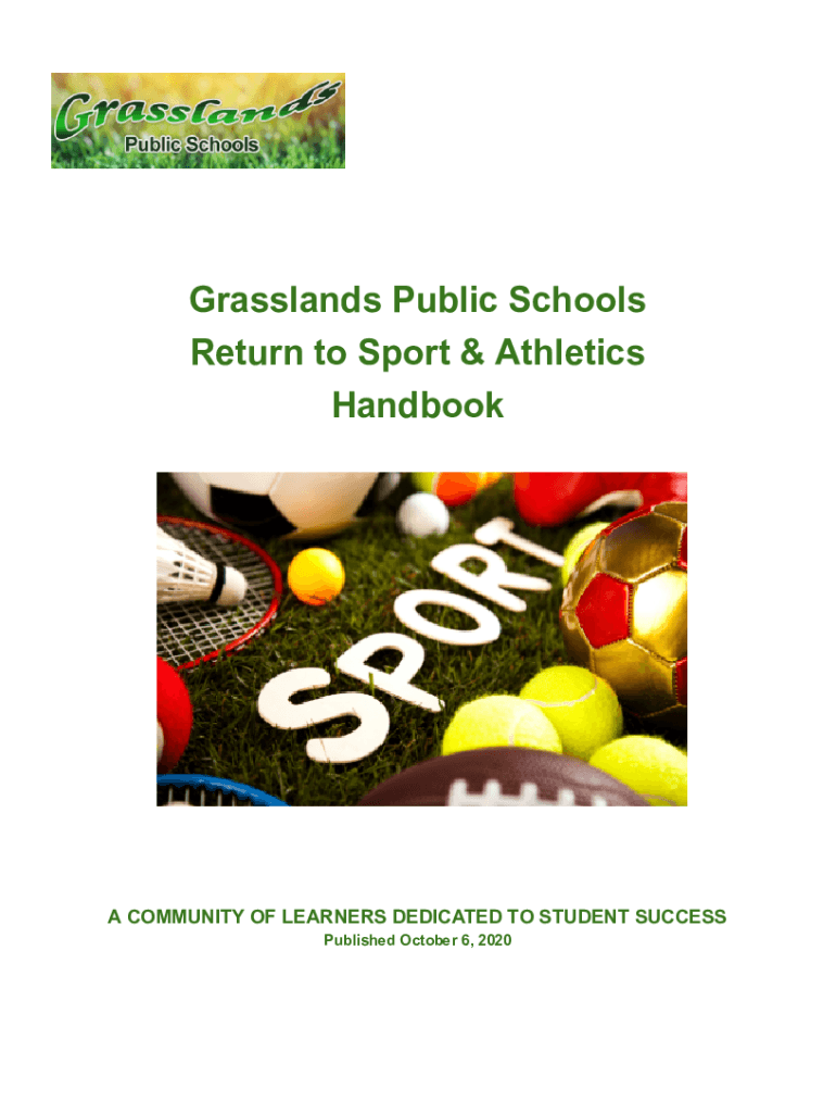 Fillable Online Grasslands Public Schools Return to Sport & Athletics ...