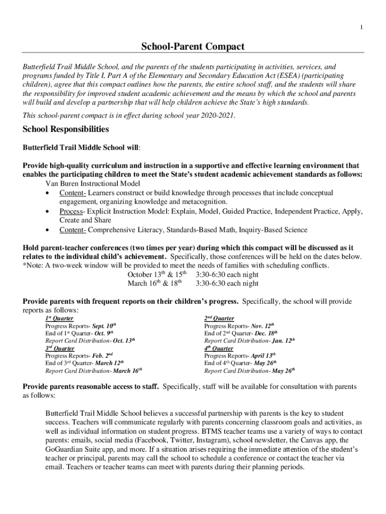 Fillable Online Title 1A School-Parent Compact - Chula Vista Middle ...