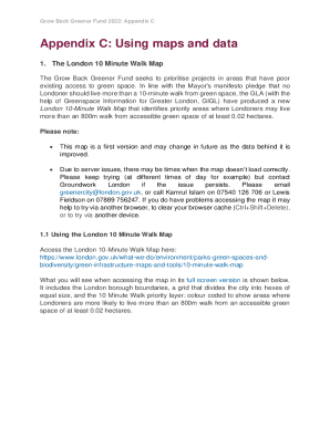 Fillable Online Appendix C: Using maps and data - Greater London ...
