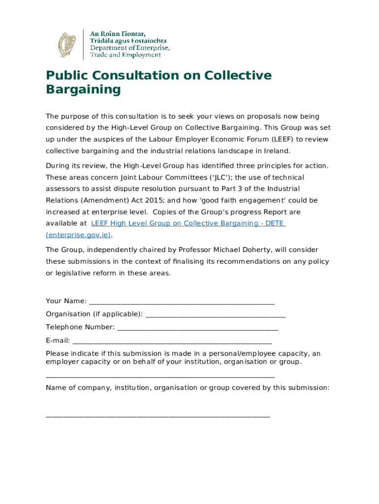 Collective bargaining in the public service A way forward Doc Template ...