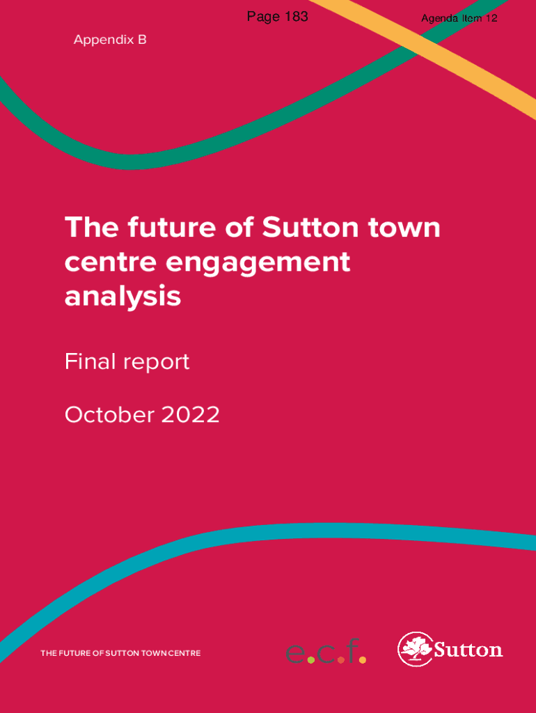 Fillable Online moderngov sutton gov The future of Sutton town centre engagement analysis Fax ...