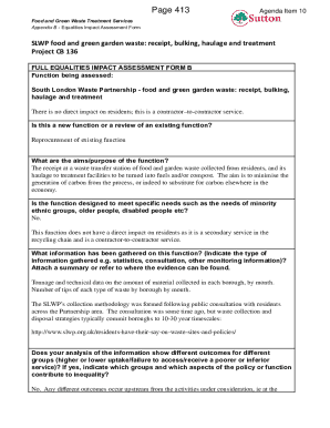 Fillable Online moderngov sutton gov (11b) Appendix B - Equalities ...