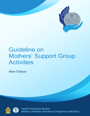 Fillable Online Guideline on mothers support group activities Fax Email ...