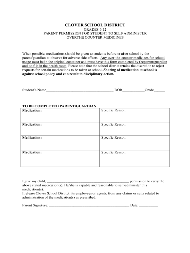 Fillable Online OTC Parent Permission Form Fax Email Print - pdfFiller