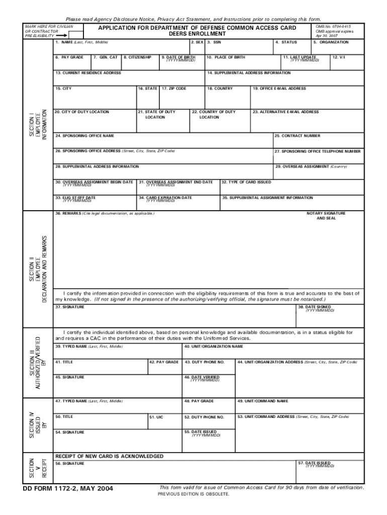Fillable Online 18 Printable Dd Form 1172 Templates Fax Email Print ...