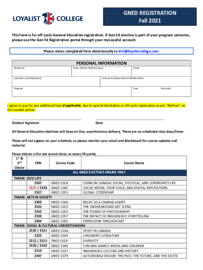 Fillable Online Frequently Asked Questions (FAQ) : Gen Ed ... Fax Email Print - pdfFiller