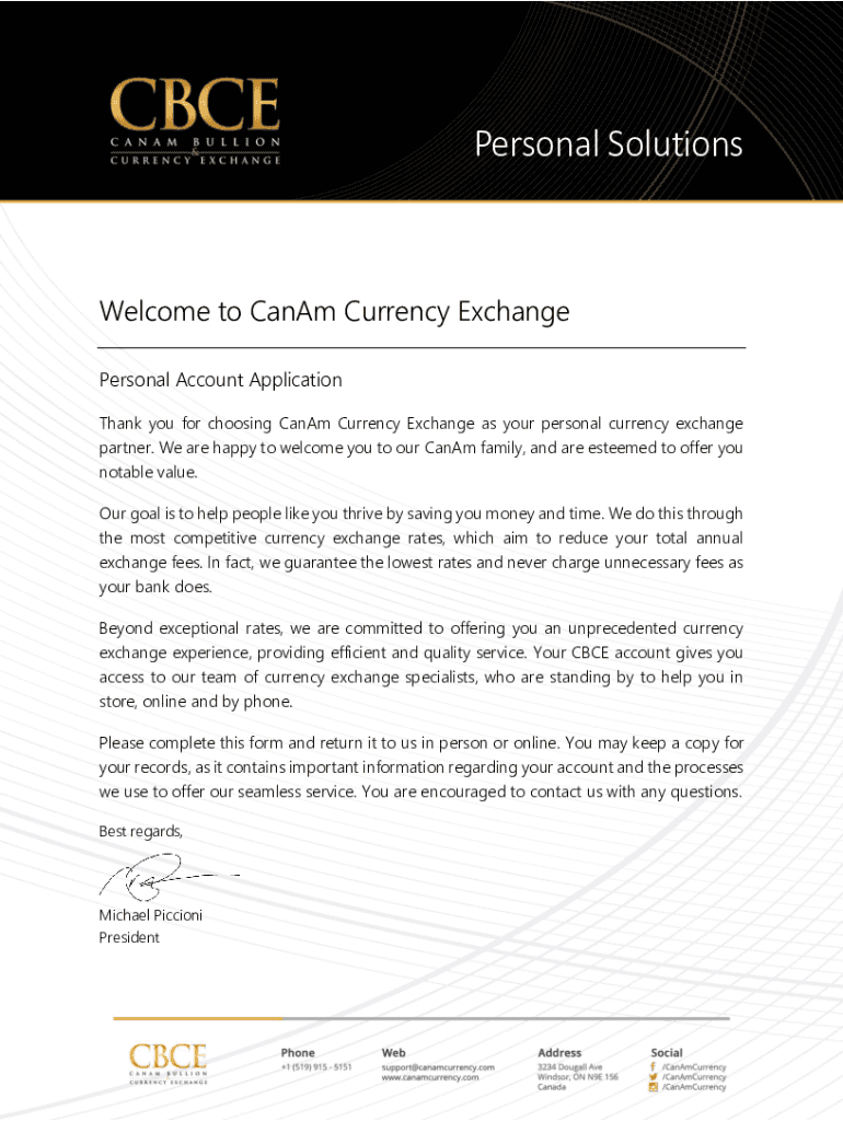 Fillable Online Privilege Banking - Foreign Exchange Services Eligibility Fax Email Print ...