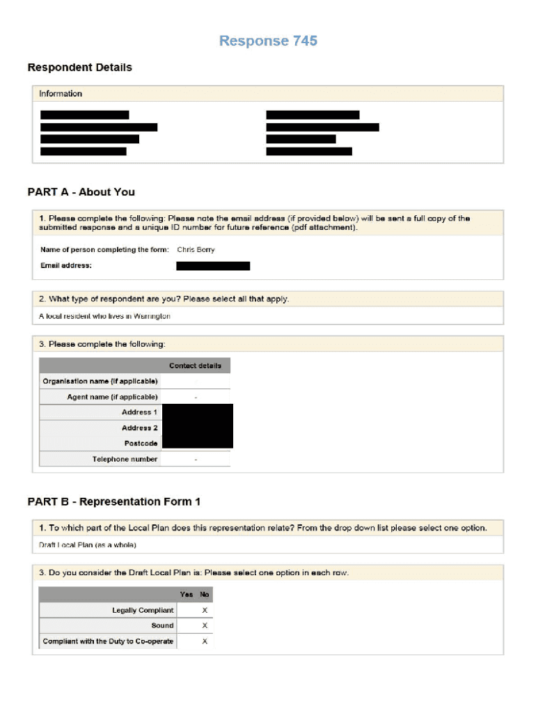 Fillable Online Response 745 Fax Email Print - pdfFiller