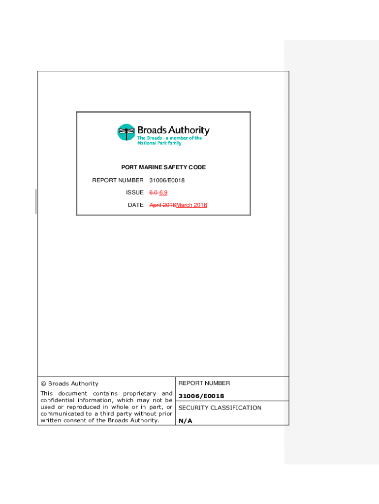 Fillable Online Port Information - Marina Code Safety And Emergency Fax ...