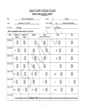 Fillable Online Behavior Sheet Fax Email Print - pdfFiller