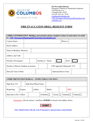 Fillable Online Fire Drill Request Form Fax Email Print - pdfFiller