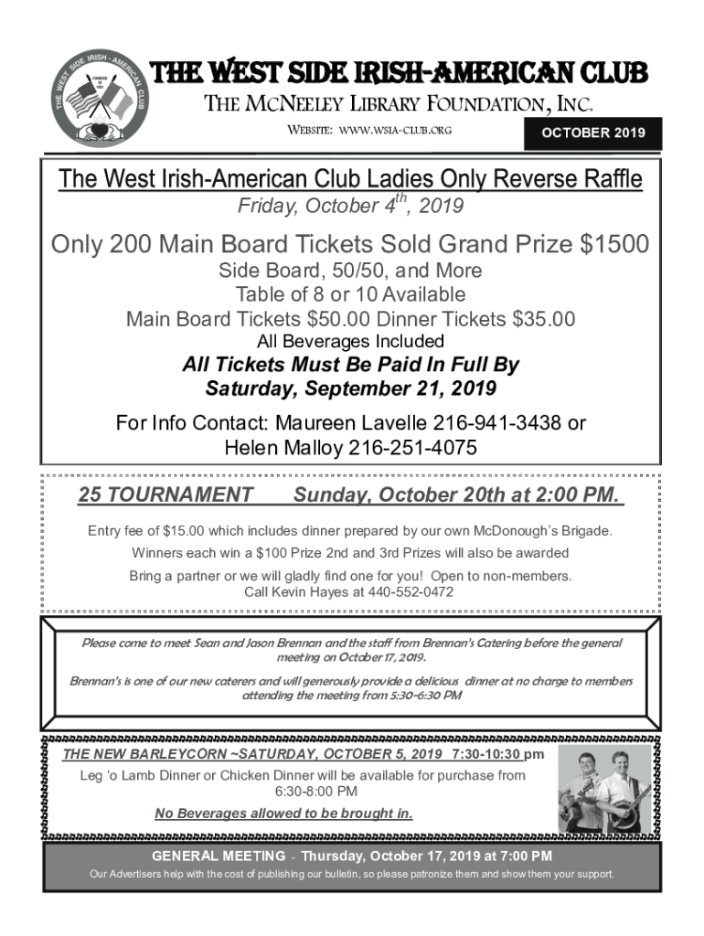 Fillable Online Only 200 Main Board Tickets Sold Grand Prize $1500 Fax ...