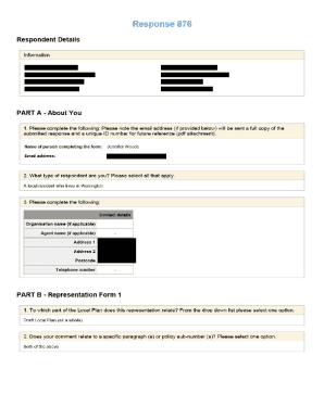 Fillable Online Regulation 22 (c) Consultation Statement Addendum ...
