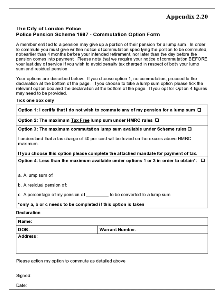 Fillable Online democracy cityoflondon gov Submission to the Police ...