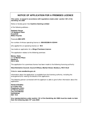 Fillable Online NOTICE OF PUBLICATION OF STATEMENT OF ... Fax Email ...