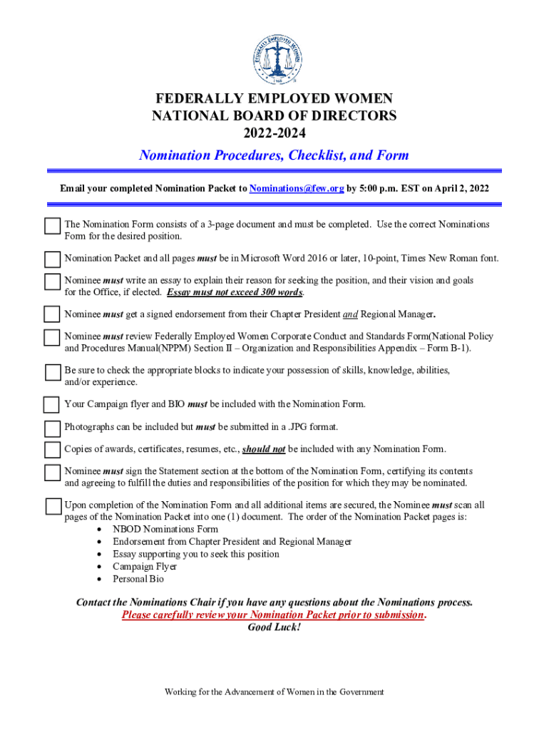 Fillable Online Women MAKE Awards Nominations Guide Fax Email Print - pdfFiller