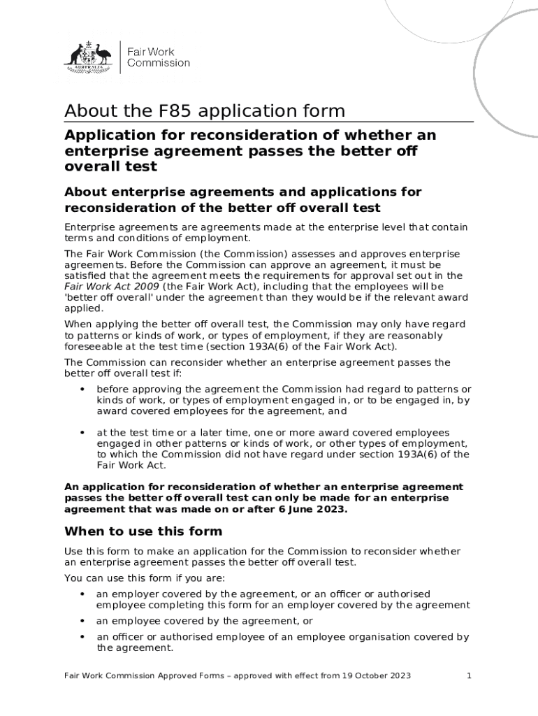 Application for reconsideration of whether an enterprise ... Doc Template | pdfFiller