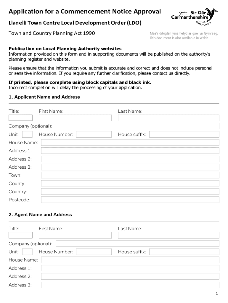 Fillable Online Guide to Developers and Applicants for Planning Permission Fax Email Print ...