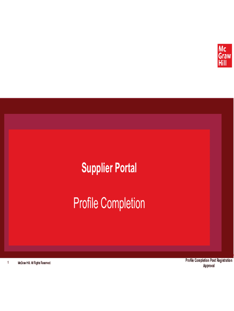 Fillable Online Set Up Supplier Profile Change Request Approvals Fax Email Print - pdfFiller