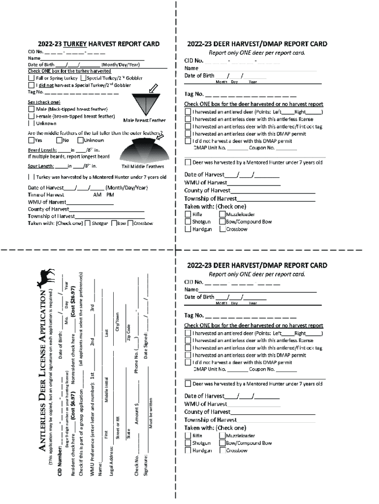 Fillable Online Landowner Antlerless Deer Affidavit - Washington County, PA Fax Email Print ...