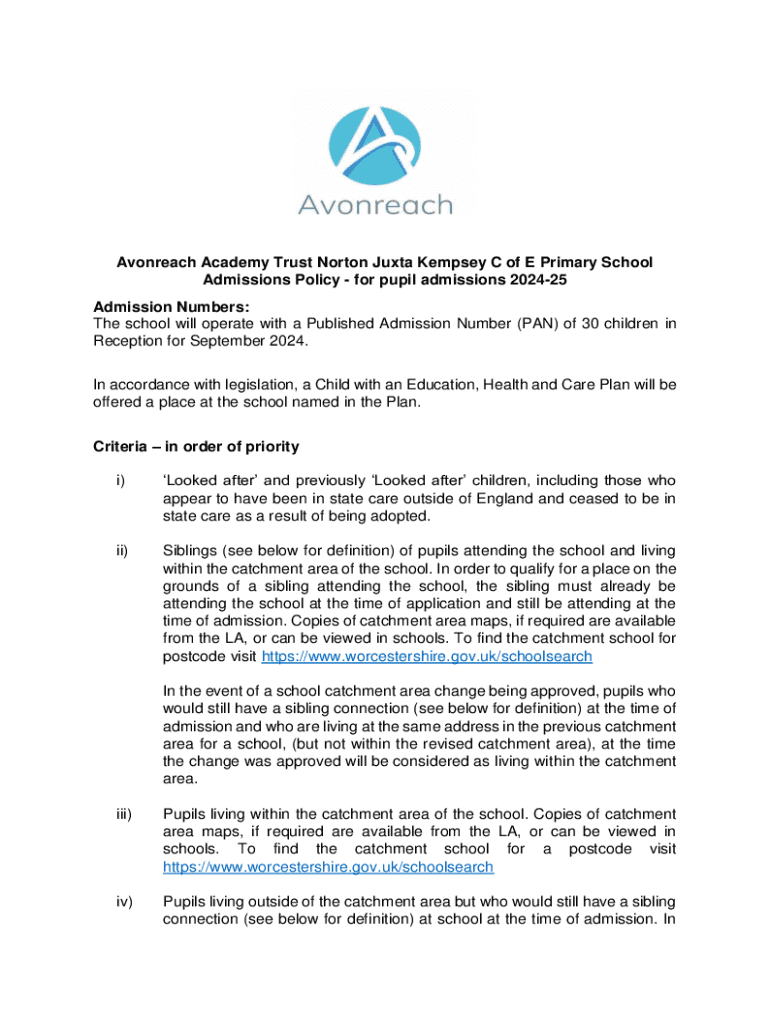 Fillable Online Admission-arrangements-Hyde-Park-Junior-School-2024 ...