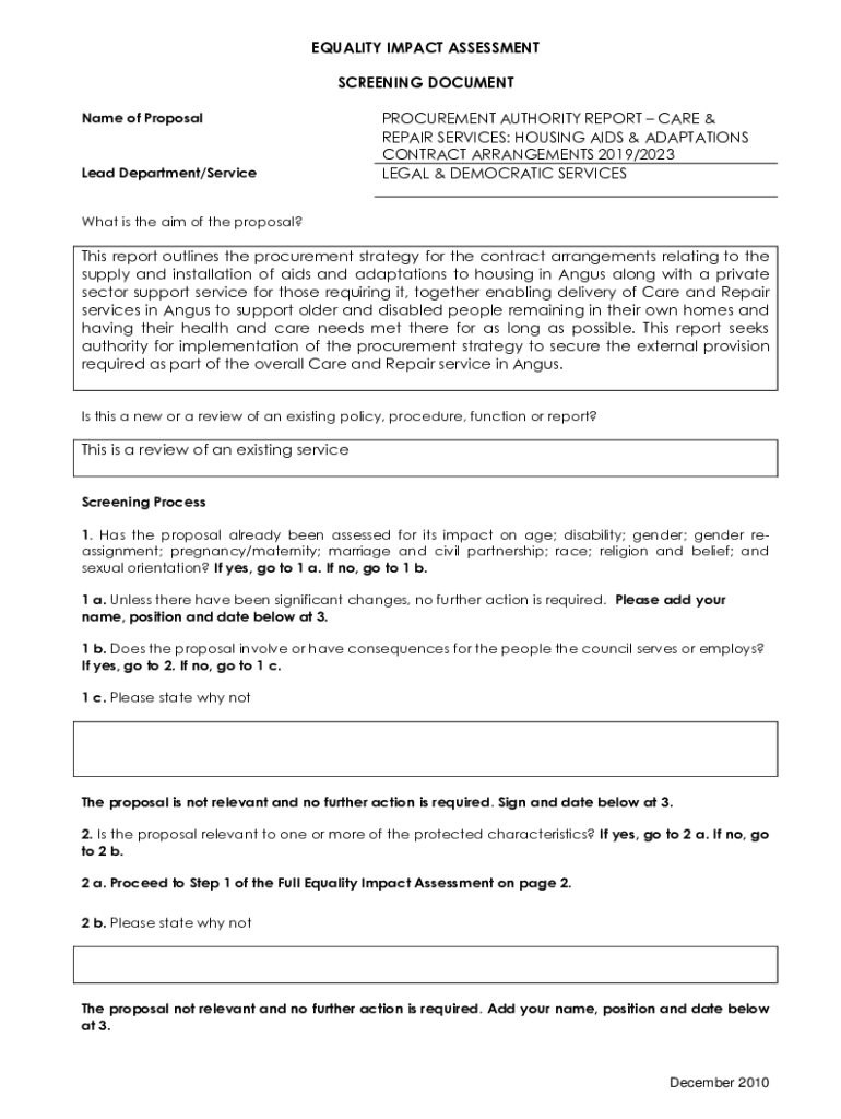 Fillable Online Procurement Authority Report - Care and Repair Services Fax Email Print - pdfFiller