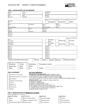 Fillable Online Solved Incident Report Form Reported by Title ...
