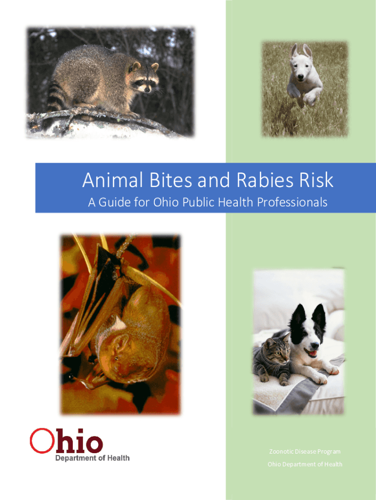 Fillable Online Animal Bites and Rabies Risk A Guide for Ohio Public ...