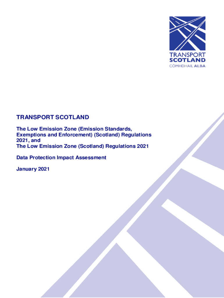 Fillable Online Scotland's Low Emission Zones Regulations have been ...