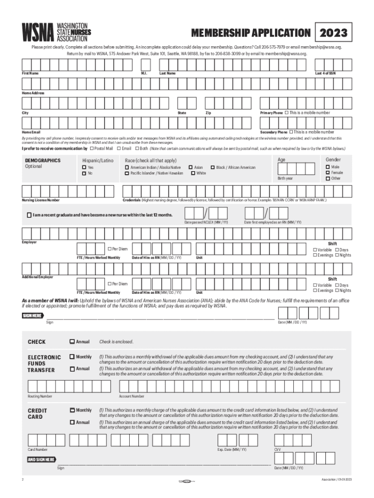 Fillable Online cdn wsna Benefits of membership - WSNA Fax Email Print ...