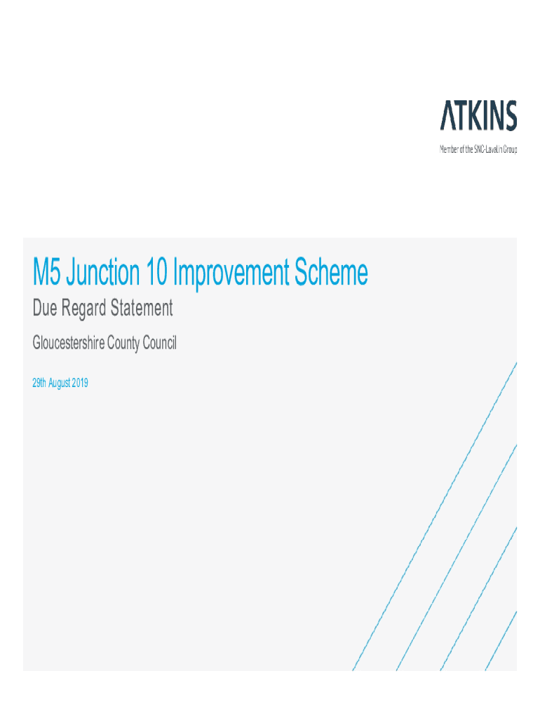 Fillable Online Third party scheme - M5 junction 10 improvements Fax ...